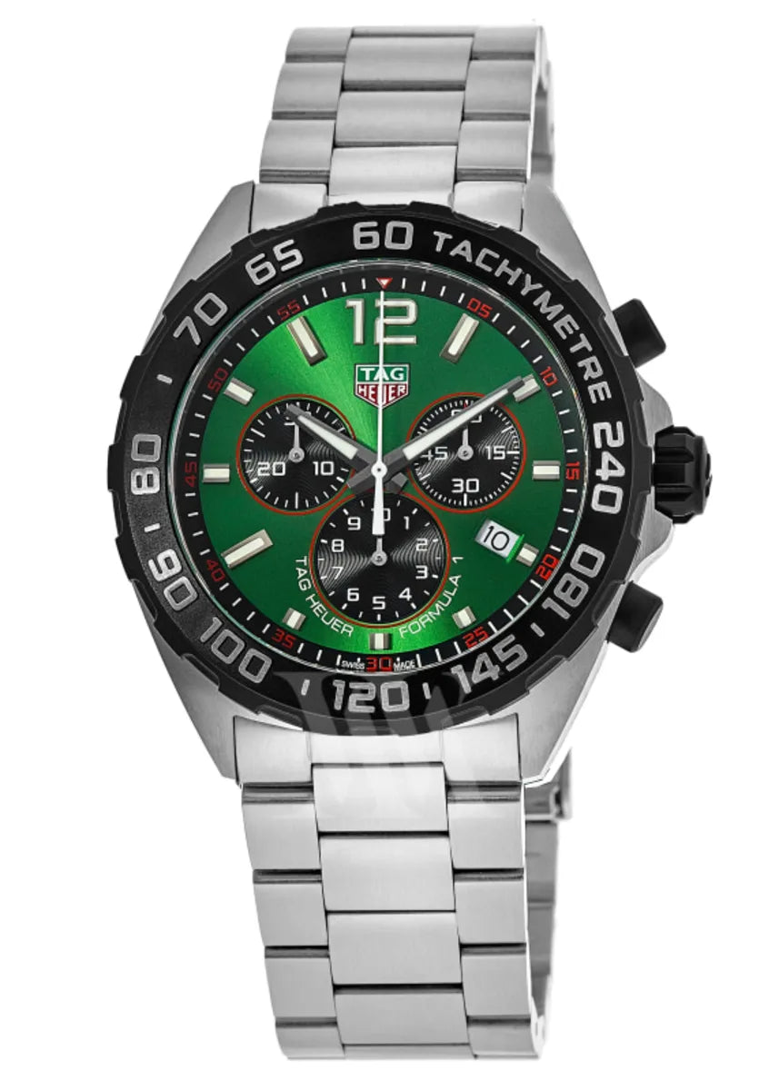TAG Heuer Formula 1 Chronograph Green dial 43mm CAZ101AP.BA0842 – HT llc