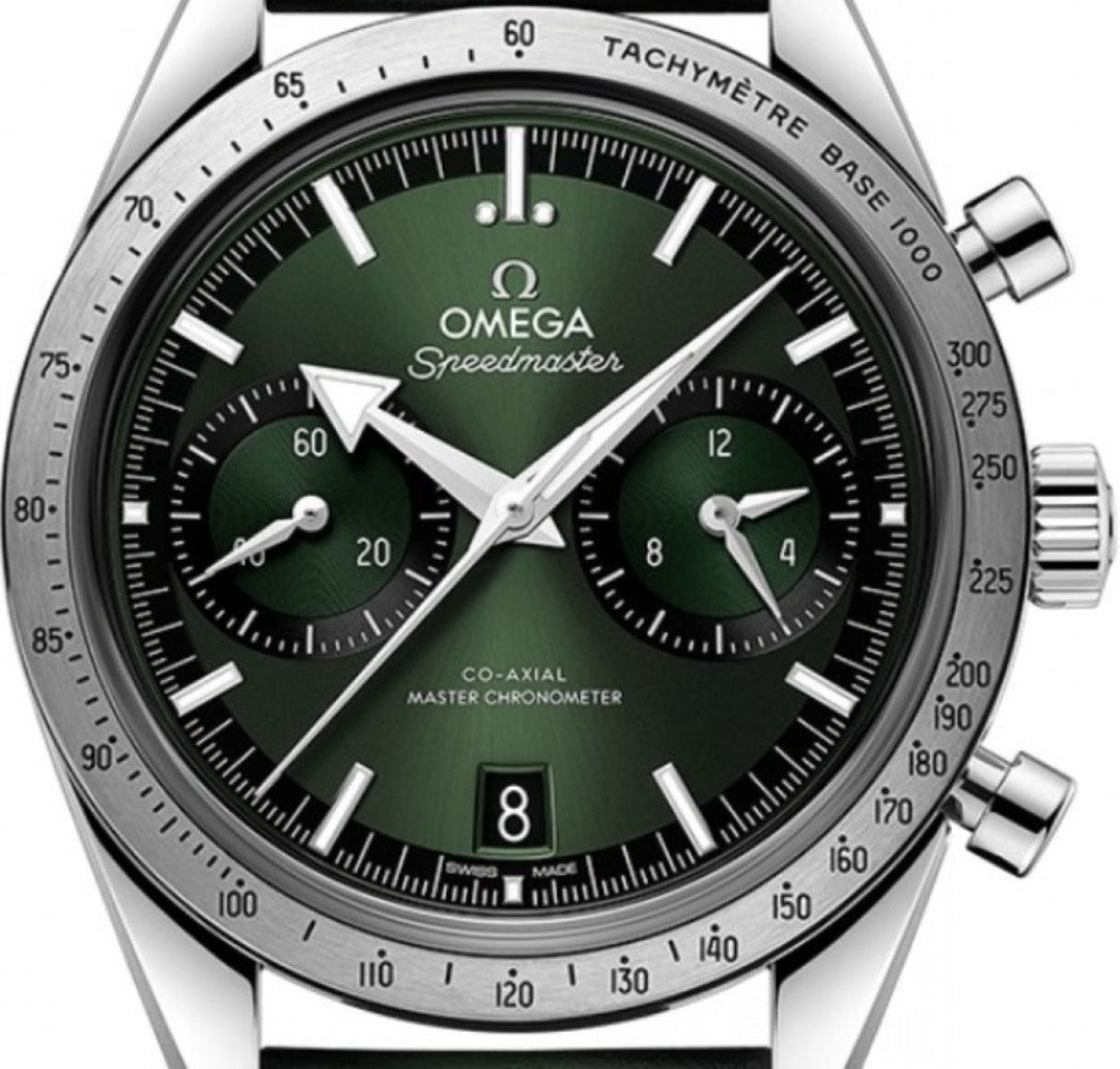 Omega Speedmaster '57 CO‑Axial Cronómetro Esfera verde 40.5 332.12.41 ...